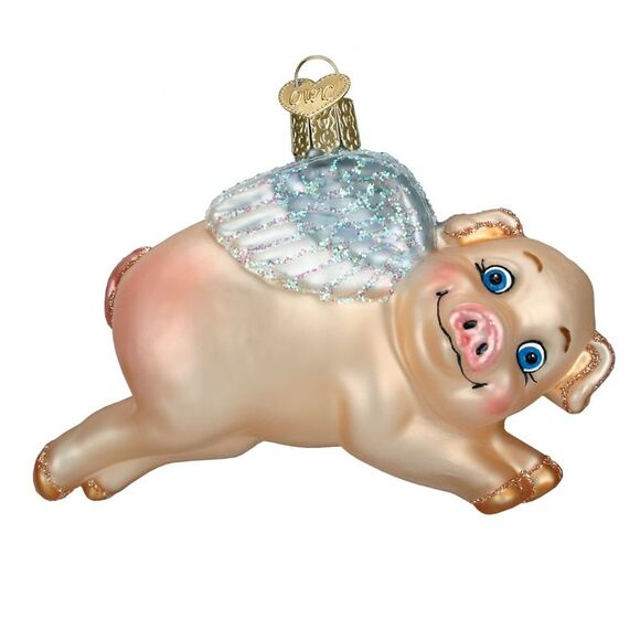 Old World Christmas | Holiday | Old World Christmas Flying Pig With ...